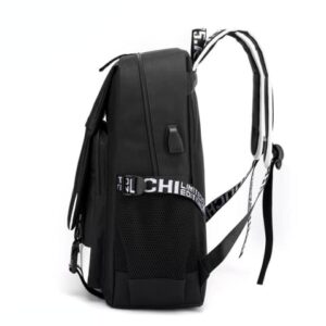 HUIHSVHA Anime Backpack, Large Capacity School Laptop Bag with USB Charging Port, Casual Travel Daypack For Adult Youth