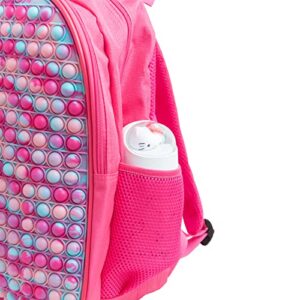 WPNAKS Pop Backpack, Fidget Pop-On-It Backpack for Kids Girls Boys, Silicone Waterproof Backpack School Book Bags (A)