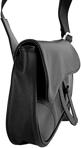 Sling Bag Fashion Saddle Bag Leather Crossbody Backpack Daypack for Men & Women