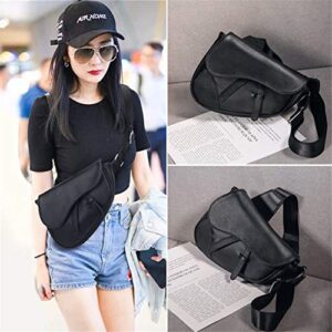 Sling Bag Fashion Saddle Bag Leather Crossbody Backpack Daypack for Men & Women