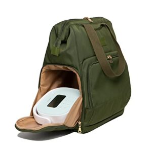 Sarah Wells Norah Breast Pump Backpack (Olive)