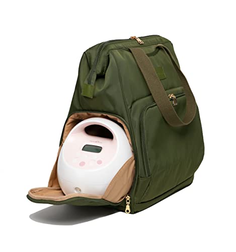 Sarah Wells Norah Breast Pump Backpack (Olive)