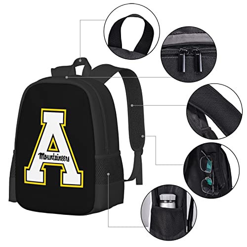 Ytulhtp Appalachian State University Big Capacity Travel Hiking Backpack For Girls Boys, Travel Laptop Backpack