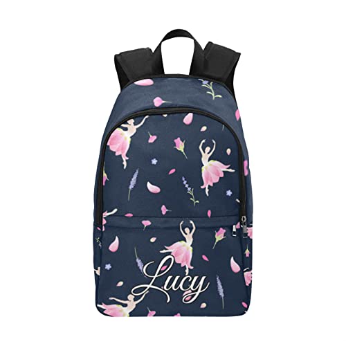 Ballet Dance Backpack Ballerina Girl School Backpack for Girls Boys Custom Backpack Personalized Name School Bag Bookbag