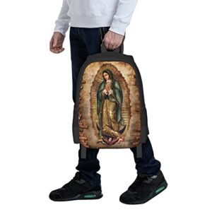 kawaii backpack Old Wall Texture Our Lady Of Guadalupe school backpack for women Men Computer bookbag Hiking Camping Daypack adjustable Durable Laptop Bag Wear Resistant Aesthetic backpacks