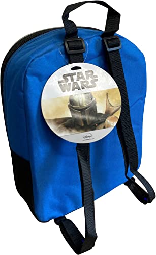 Star Wars The Mandalorian Baby Yoda 11" Mini Backpack (Blue-Black)