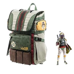 boba fett mando travel backpack rucksack schoolbag cosplay halloween