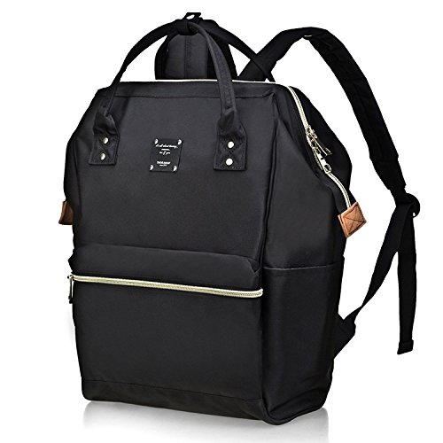 Bebamour Travel Backpack for Women and Men Laptop Rucksack 15.6 inch Classic Waterproof College Travel Business Bags Dipaer Backpack（Black）