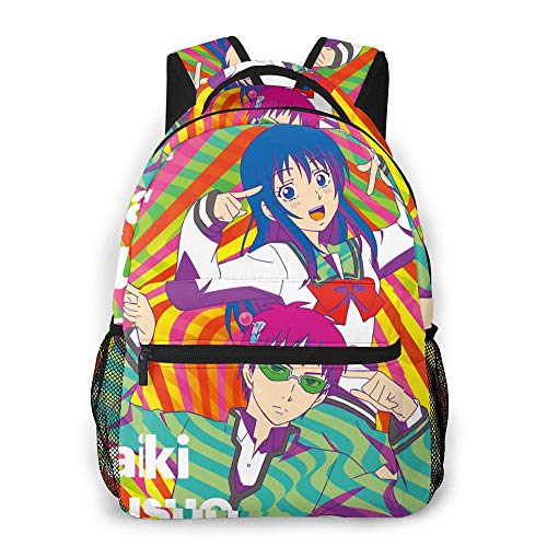 The Disastrous Life of Saiki-K Backpack Laptop Bag School Bookbag Leisure Travel Camping Outdoor Backpack for Girls Boys