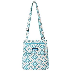 kavu keeper semi padded sling canvas crossbody bag – sunset diamond