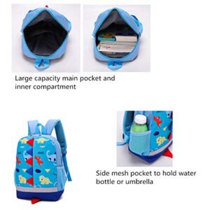 Bansusu 3D Dinosaur Pattern Girls Boys Small Backpack Bookbag Mini Casual Daypack