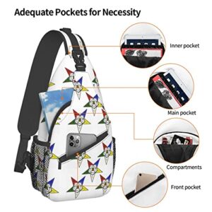 ASEELO Stars Eastern Stars Sling Bag Crossbody Backpack For Women Men Chest Bag Hiking Bag For Camping Biking Travel