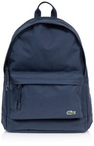 lacoste men’s classic backpack with croc logo core