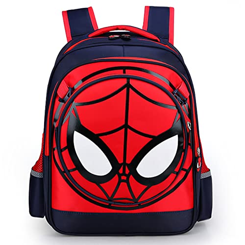 GLOOMALL Spiderman School Bags Boy Oxford cloth Vacation Travel backpack Spiderman Backpack