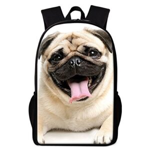 dispalang cute dog 3d print backpack for children school bookbag patterns for girls outdoor back pack