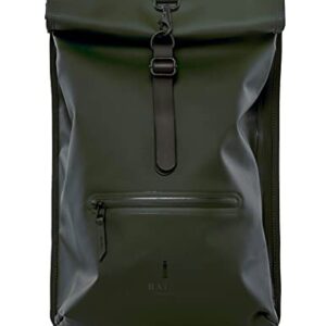 Rains Roll Top Rucksack Green One Size