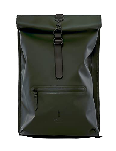 Rains Roll Top Rucksack Green One Size