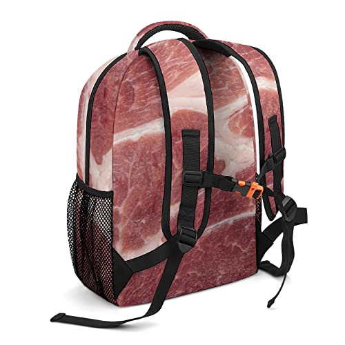 Beef Backpack Print Work Leisure Schoolbag Adjustable Practical Men And Women Universal Laptop Backpack