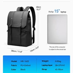 Vintage Backpack School College Versatile Book Bag Fits 15.6 Inch Laptop For Men&Women Classy Daypack Office Work Mochila Knapsack