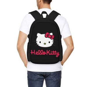 Hipeya Pink Backpack For Teens, Cute Anime Large Capacity Daypack Casual Travel Bag Youth With Storage, One Size