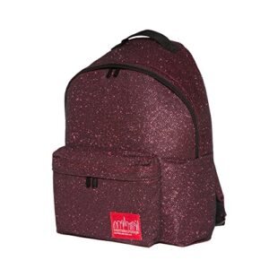 manhattan portage midnight big apple backpack (md), burgundy