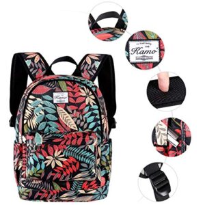 KAMO Backpack for Girls - Fashion Floral Schoolbag College Student Cute bag Lightweight DaypackTravel Bag for Women, Men, Teens