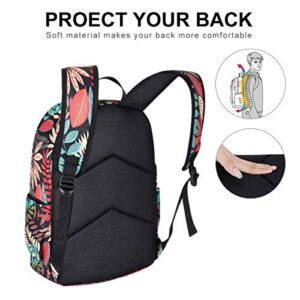 KAMO Backpack for Girls - Fashion Floral Schoolbag College Student Cute bag Lightweight DaypackTravel Bag for Women, Men, Teens