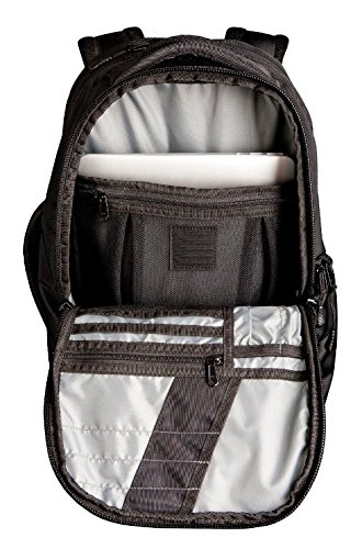 Concealed Backpack Holster for Men and Women, American Rebel Large Freedom Concealed Carry Backpack (Black/Orange Trim, Large)