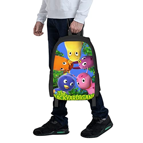 Pobecan The Anime Backyardigans Backpack Laptop Backpack School Daypack Book Bag Travel Bag for Men Women Boys Girls