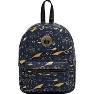 Harry Potter Navy & Gold Quidditch Mini Backpack