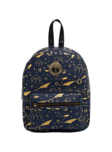 Harry Potter Navy & Gold Quidditch Mini Backpack