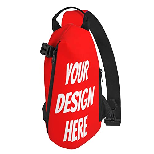 Custom Crossbody Chest Bag Custom Crossbody Backpack Your Own Add Your Design Sport Shoulder Crossbody Bag Customized Gifts Customized Gifts Personalized Photo Gifts Custom Gifts For Men,Black-3