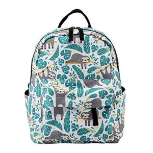 loomiloo small backpack for women sloth mini backpack kids backpack for young girls (sloth)