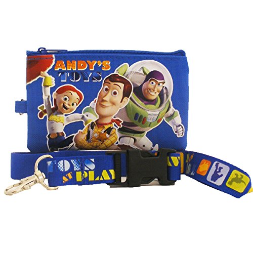 Toy Story Disney Light Blue Drawstring Bag and Lanyard