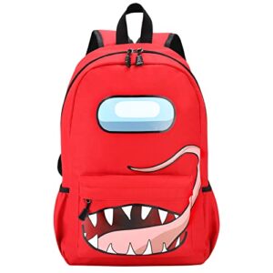 kids backpack for boys girls kawaii hiking backpack waterproof travel backpacks for women men, 17-inch cute school bookbag for student