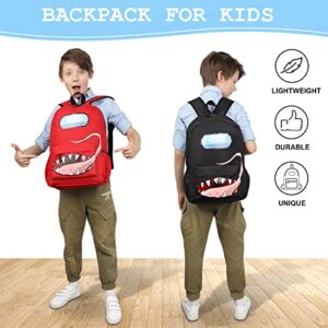 Kids Backpack for Boys Girls Kawaii Hiking Backpack Waterproof Travel Backpacks for Women Men, 17-Inch Cute School Bookbag for Student