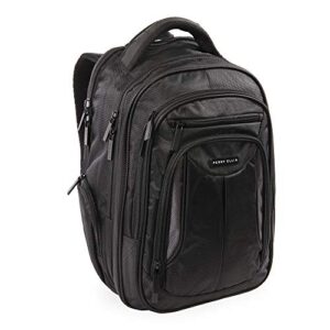 Perry Ellis M160 Business Laptop Backpack, Black, One Size