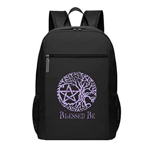 Wiccan & Pagan Sacred School Backpack 17 Inch Laptop Backpack Travel Essential