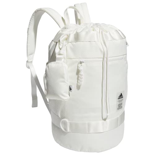 adidas Bucket Backpack, Non Dyed White, One Size