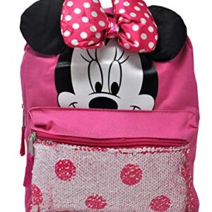 Disney Minnie Mouse Mini Preschool Backpack for Toddler Girls (12) (Minnie Mouse School Supplies Bundle)