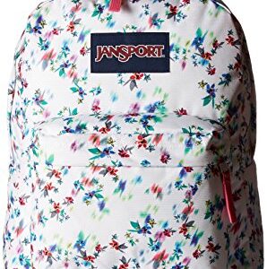 JanSport Unisex SuperBreak Multi White Floral Backpack