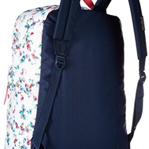 JanSport Unisex SuperBreak Multi White Floral Backpack