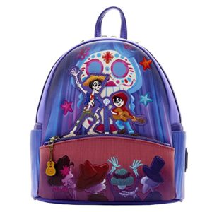 loungefly disney pixar coco miguel & hector performance scene mini backpack