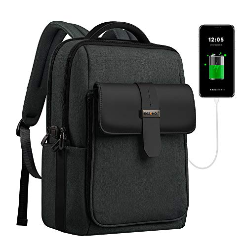 BESCHOI 15.6 inch Laptop Backpack Detachable Large Travel Backpack with USB Charging Port, Waterproof Outdoor Anti-Theft College School Computer Bag for Men and Women