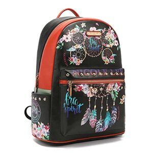 Nicole Lee Large Laptop Backpack with USB Charging Port (DREAM OFALL COLORS)