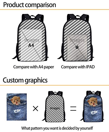 Phoenix Printed Bookbags Girls Unique Bookbags Primary School Bag Lightweight Backpack