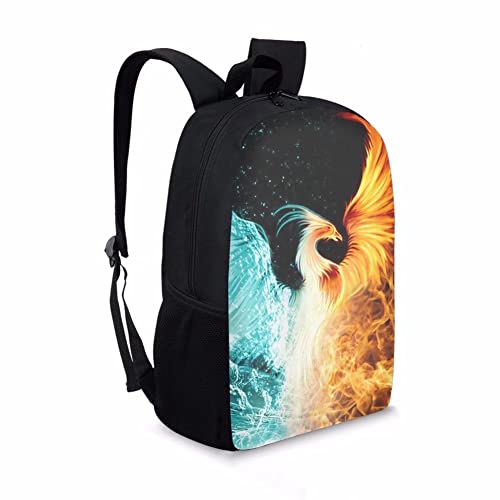 Phoenix Printed Bookbags Girls Unique Bookbags Primary School Bag Lightweight Backpack