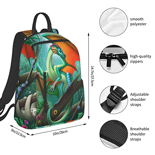 Travel Laptop Anime ​casual Backpack Camping Cyclingo Outdoor Activitie Daily Life Bag 14.6”X10.2”X4.9”Medium-Size