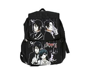 anime characters large size backpack school bag laptop bag 18″ for black butler kuroshitsuji