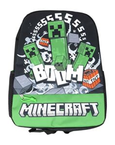 minecraft creeper boom backpack bookbag